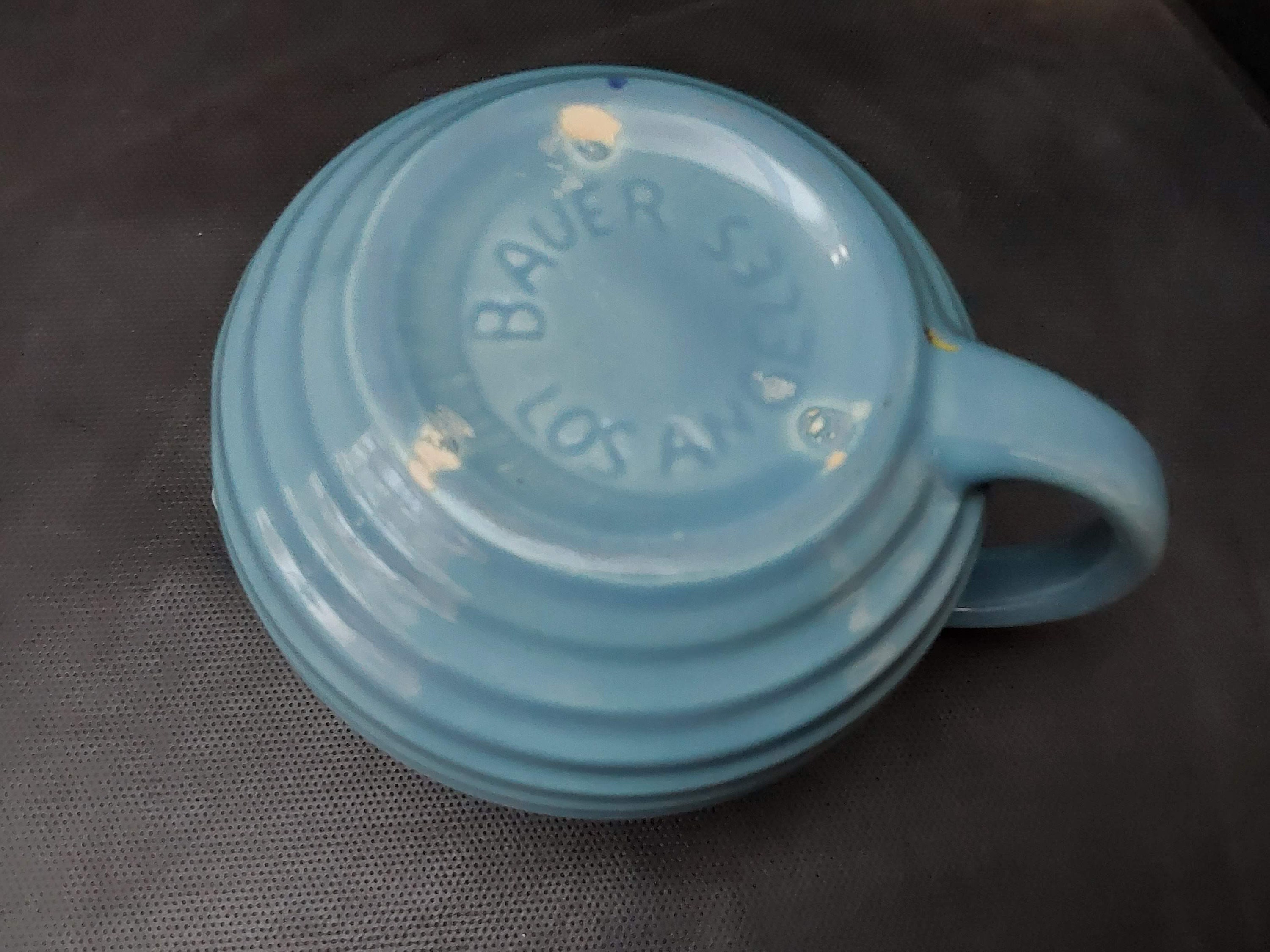 Vintage Bauer Los Angeles Ringware Pottery 3 Dot Pelican Pitcher, Delph ...