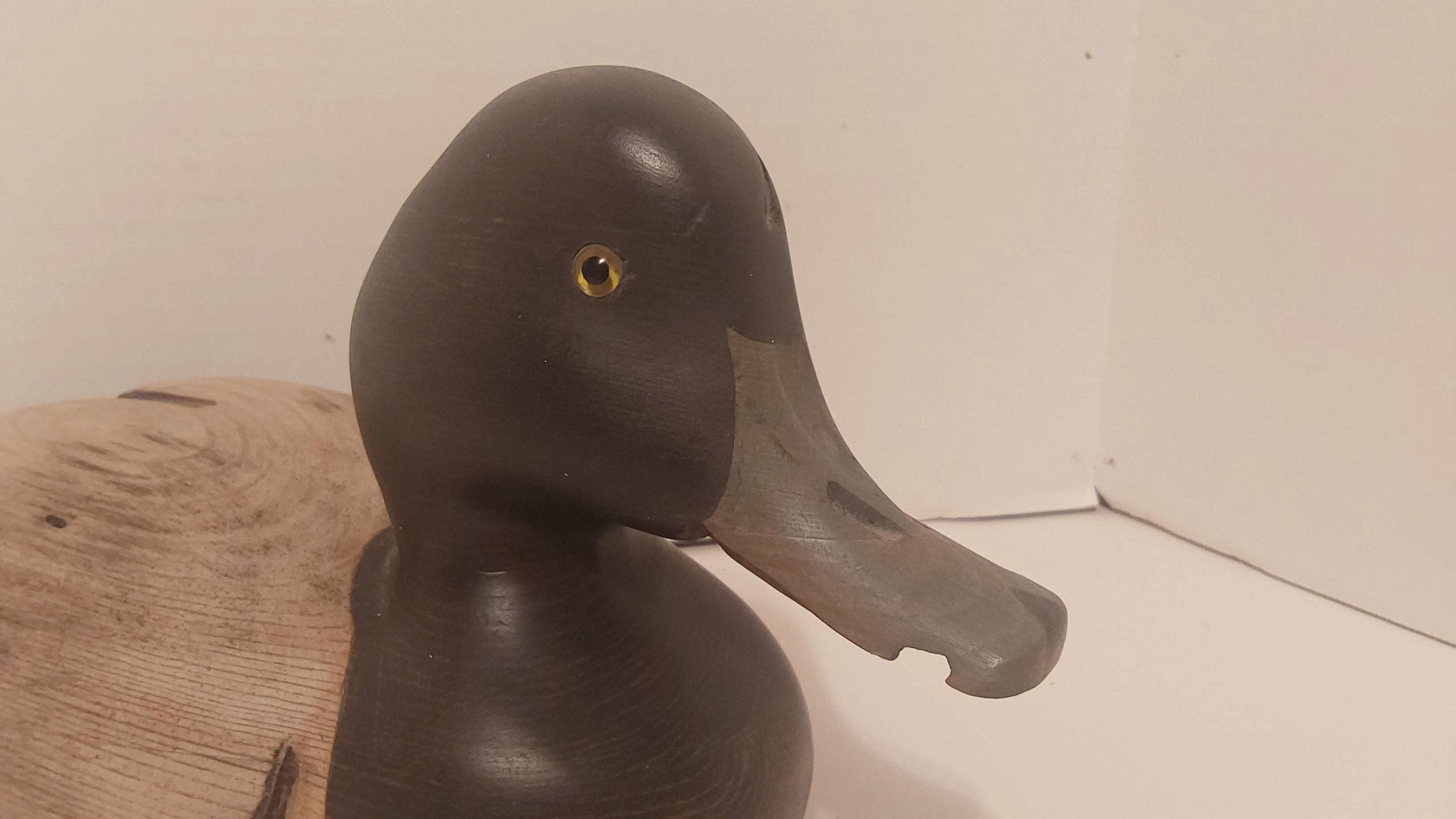 Tom Taber Wooden Blue Bill Duck Decoy - Etsy