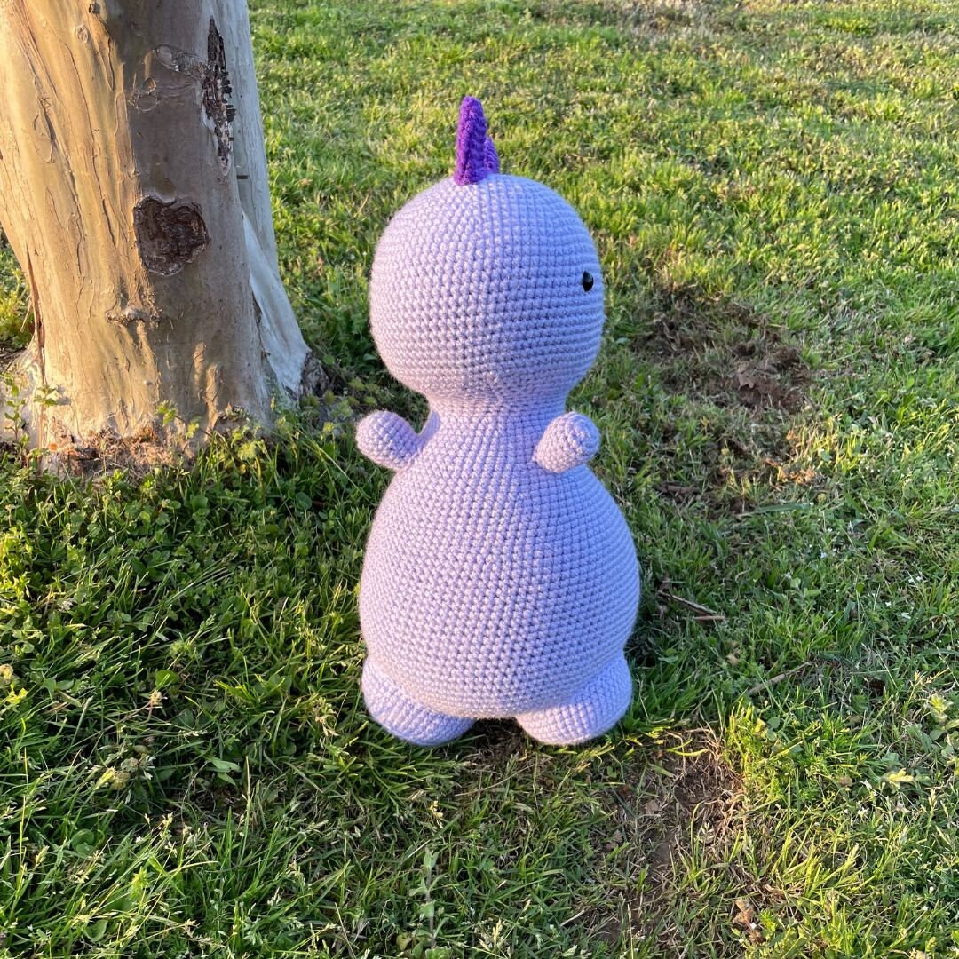 Crochet Jumbo Mega Dino Plushie, Large Amigurumi, Stuffed Animal, Gift ...