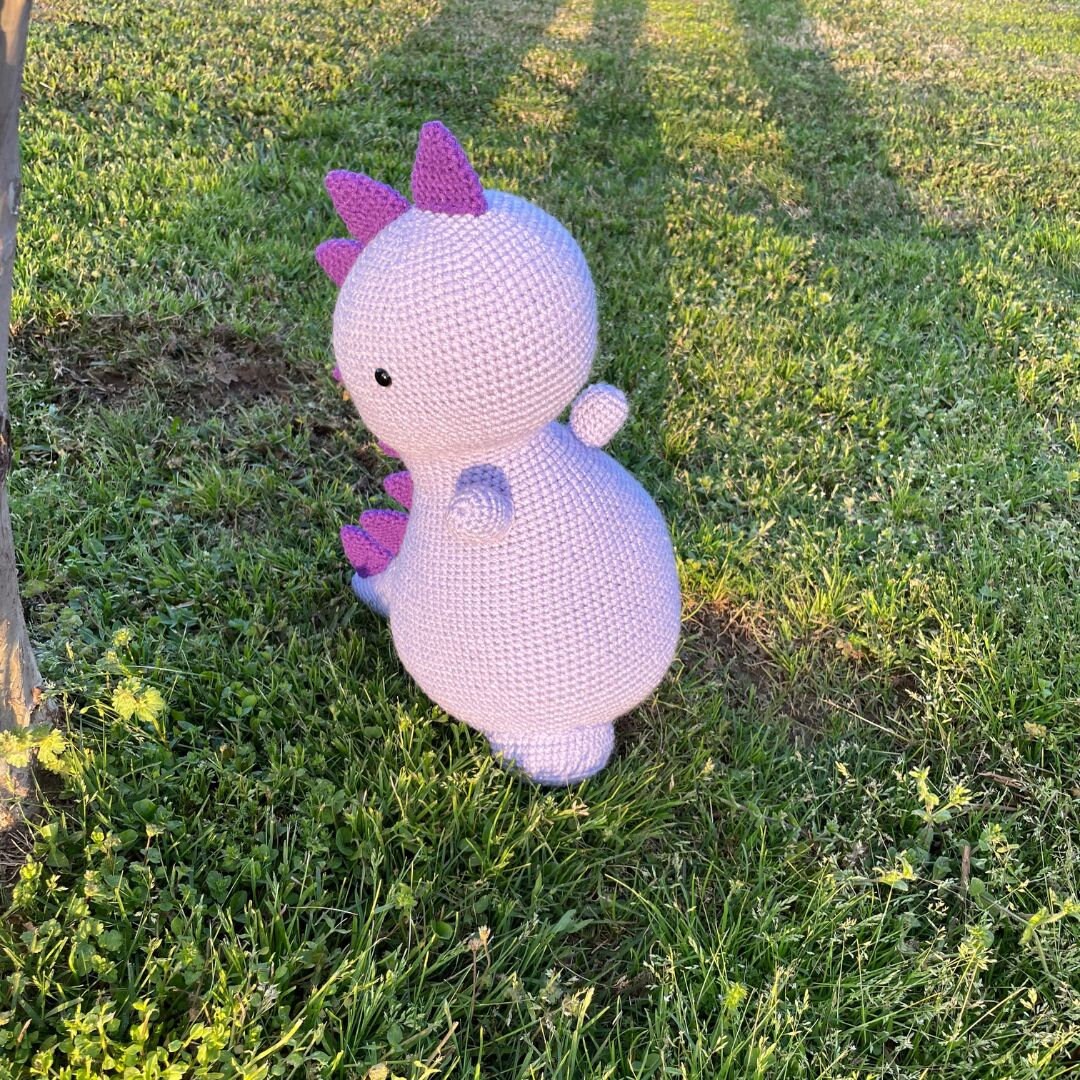 Crochet Jumbo Mega Dino Plushie, Large Amigurumi, Stuffed Animal, Gift ...