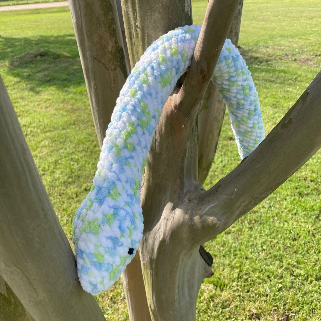 Snake Plushie, Crochet Amigurumi, Multicolored - Etsy