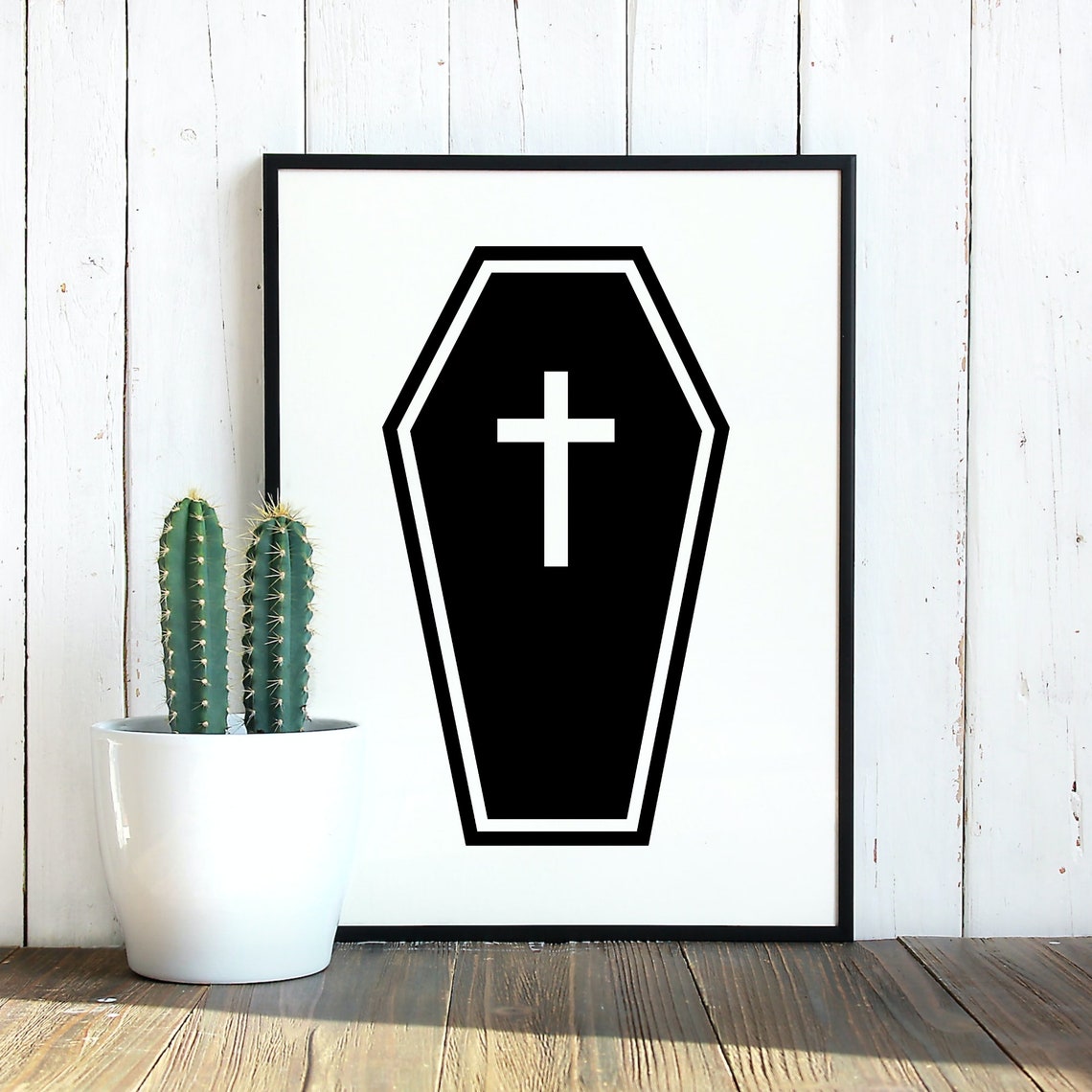 Coffin SVG, Casket Box PNG, Religious Cross Silhouette, Vampire Clip ...
