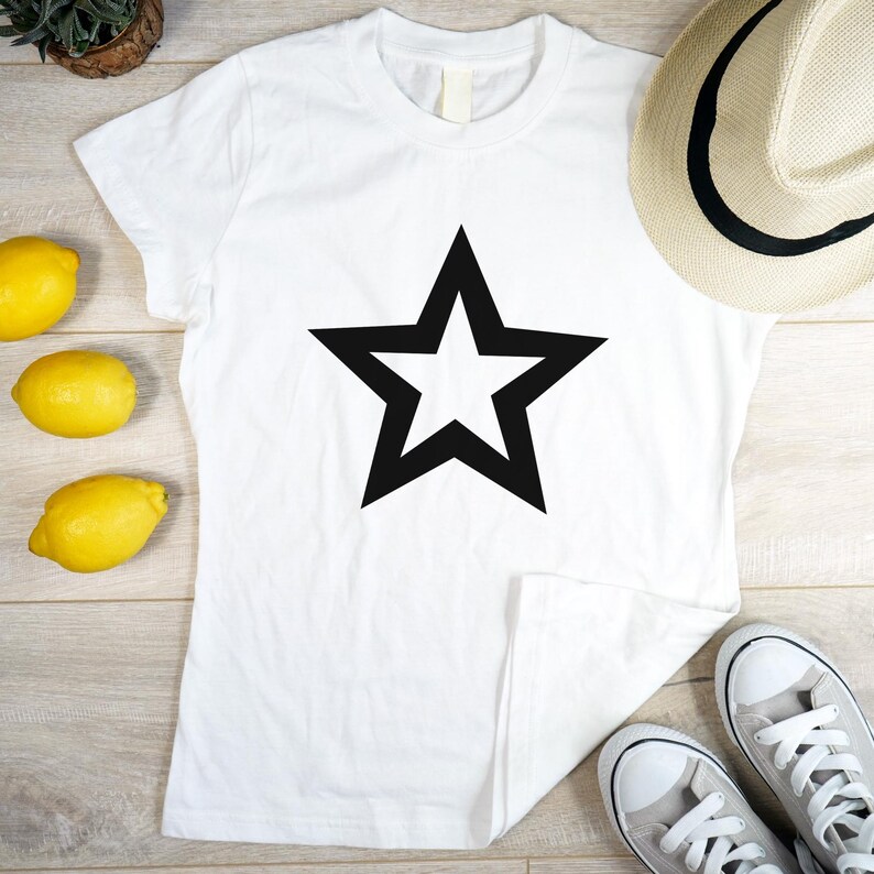 Star Outline SVG and PNG: Celestial Silhouette for Cricut Projects ...