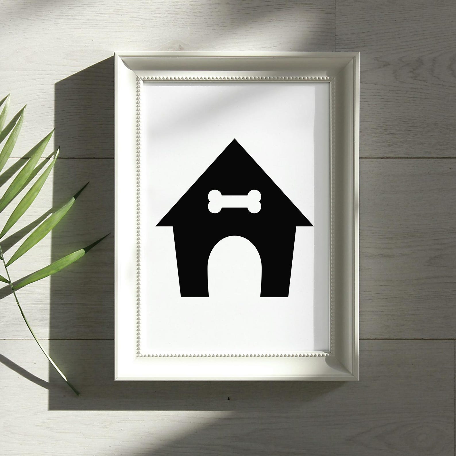 Dog House SVG, Puppy Home Silhouette PNG, Dog Bone Kennel Cricut Cut ...