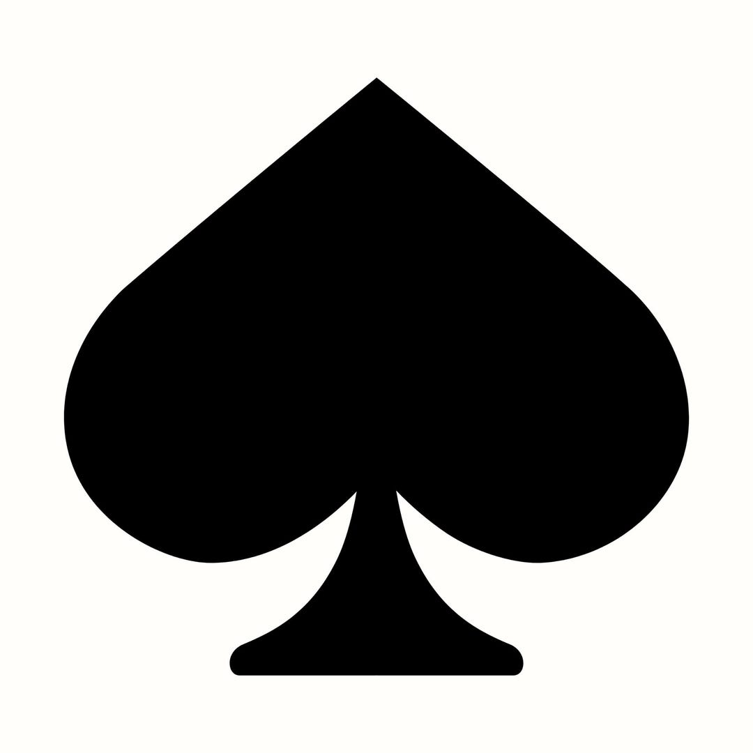 Spade SVG and PNG: Playing Card Suit Symbol Silhouette for Cricut ...