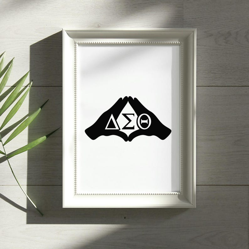Delta Sigma Theta Hand Sign SVG: Sorority Symbol (digital Download ...