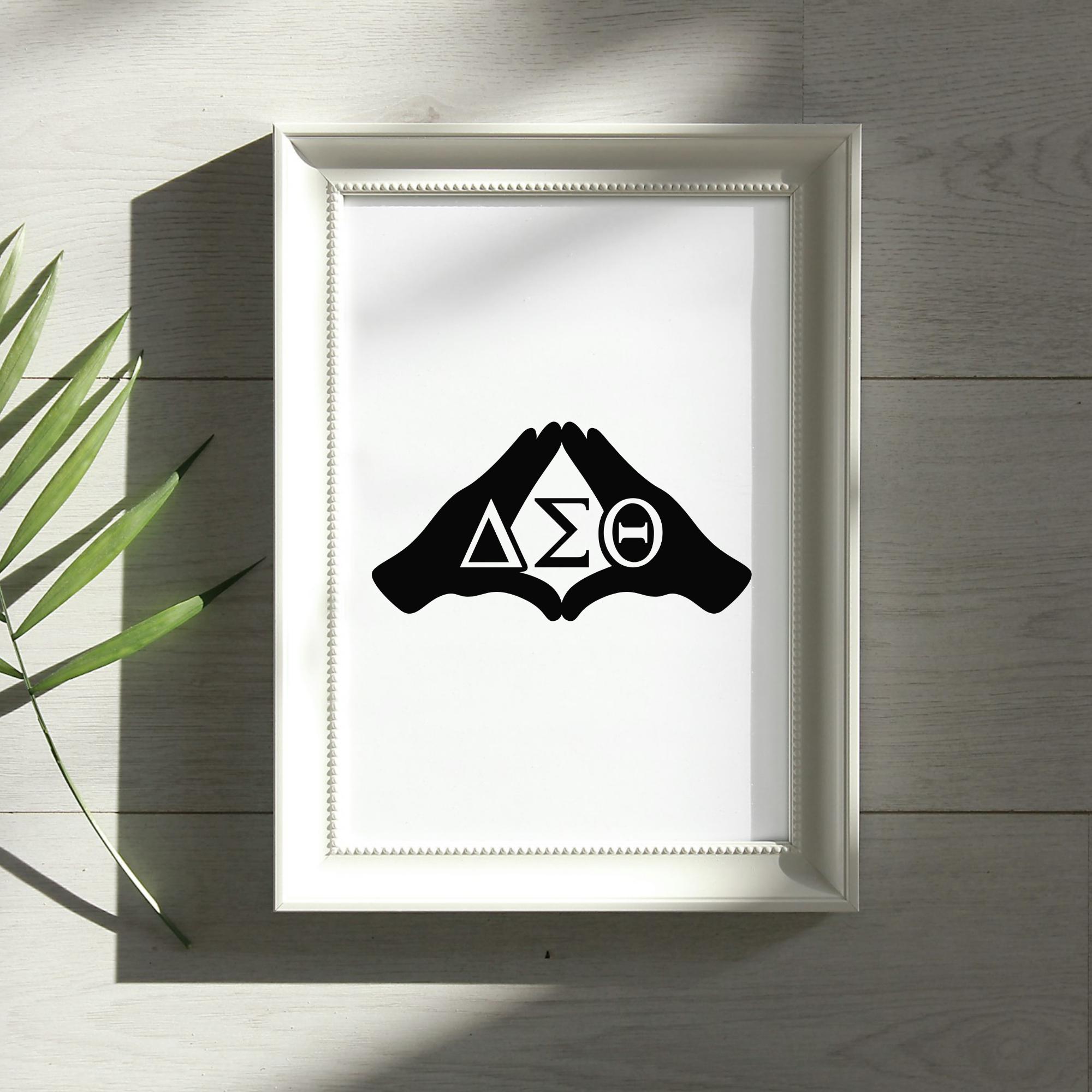 Delta Sigma Theta Hand Sign SVG: Sorority Symbol (digital Download ...
