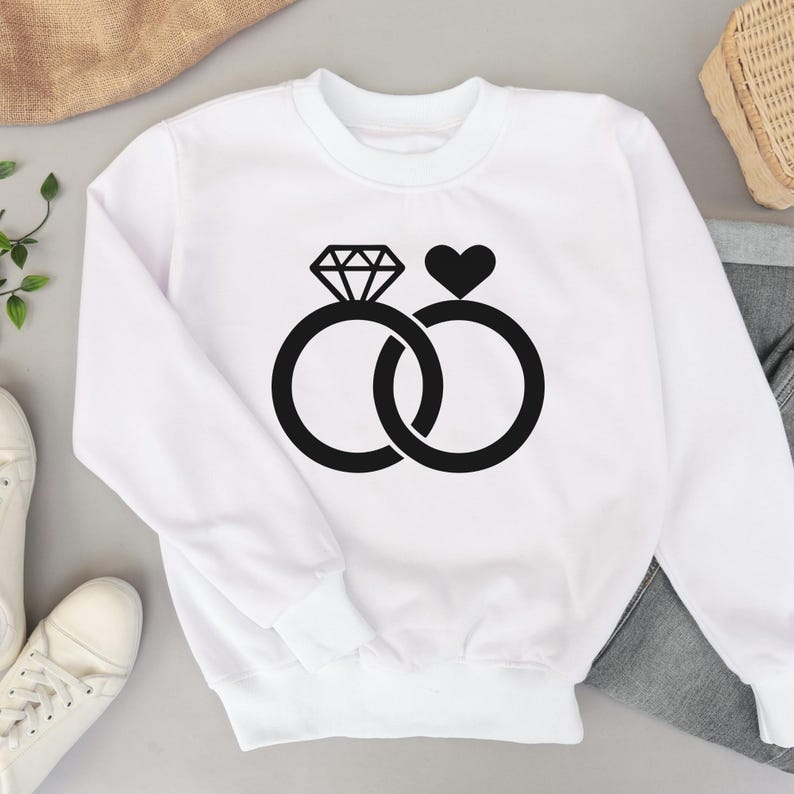 Wedding Rings Heart SVG, Interlocking Rings PNG, Romantic Marriage ...