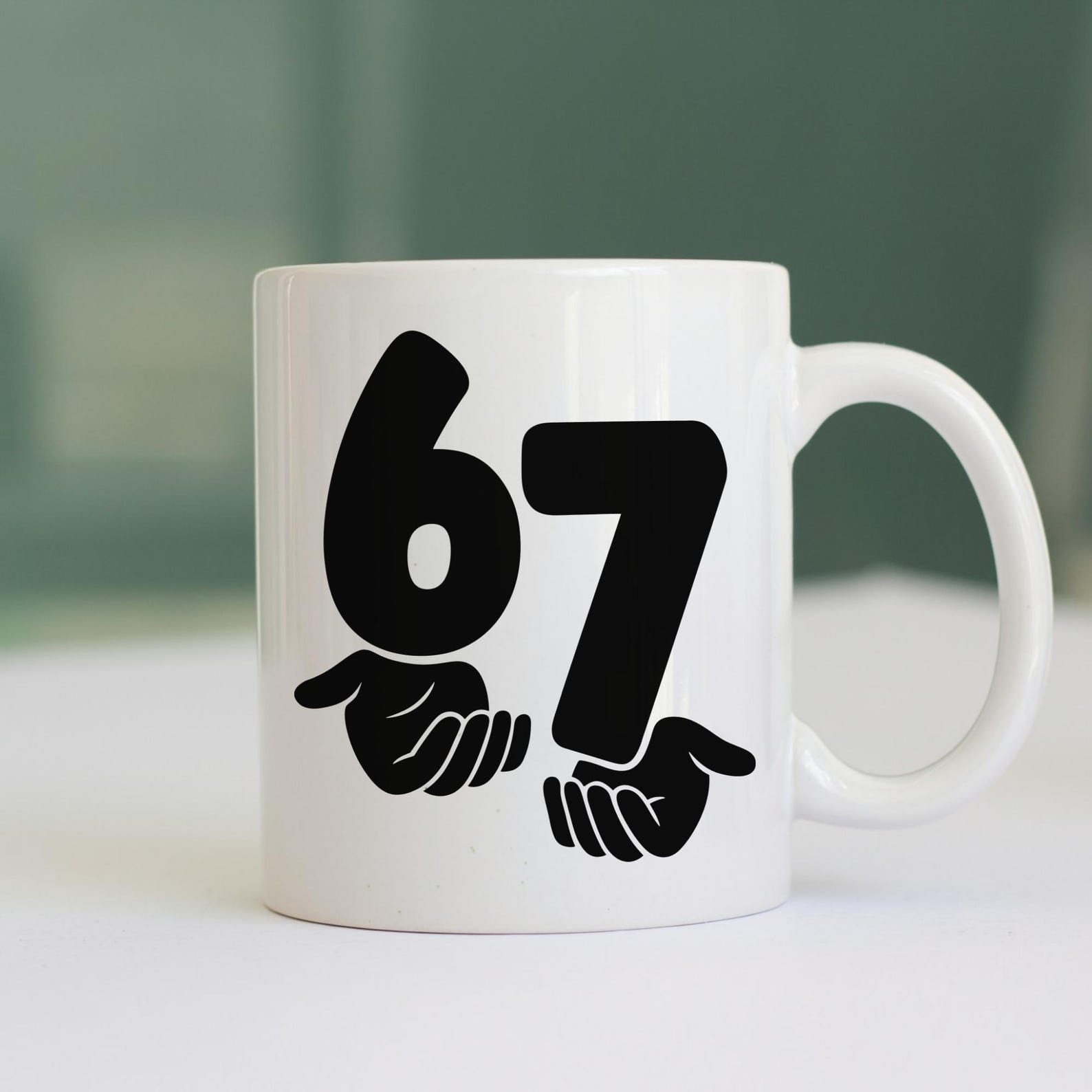 Six Seven Meme SVG and PNG: 6 7 Hand Sign Silhouette for Cricut ...