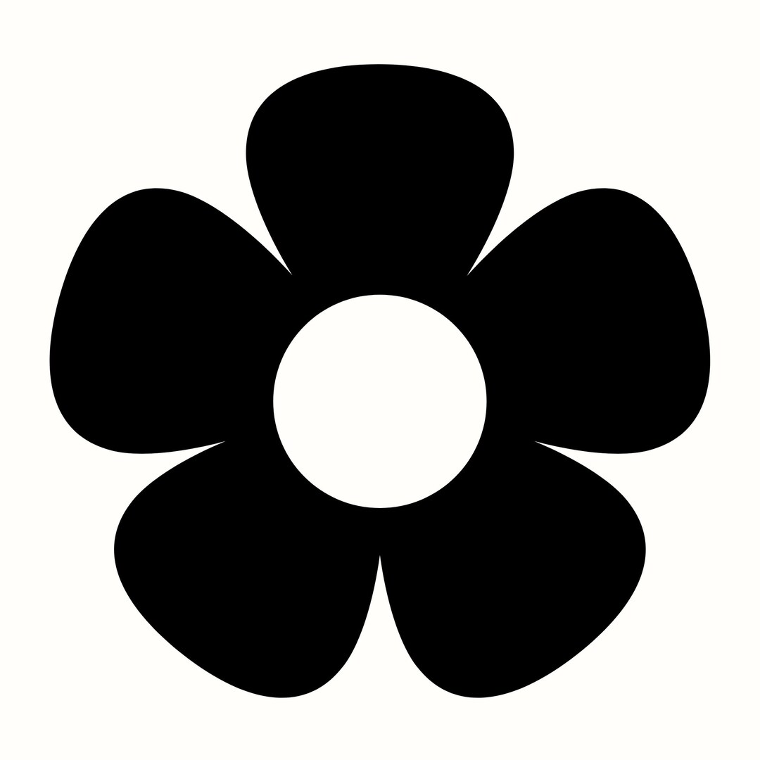 Black Flower SVG & PNG Digital Download for Stylish DIY Crafts, Simple ...