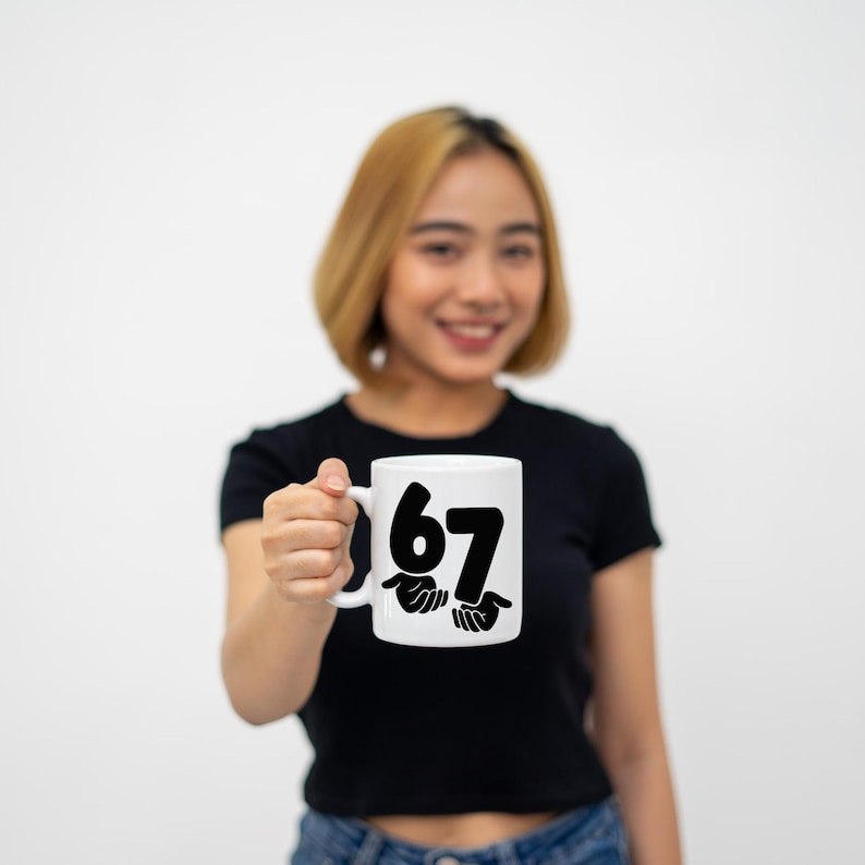 Six Seven Meme SVG and PNG: 6 7 Hand Sign Silhouette for Cricut ...