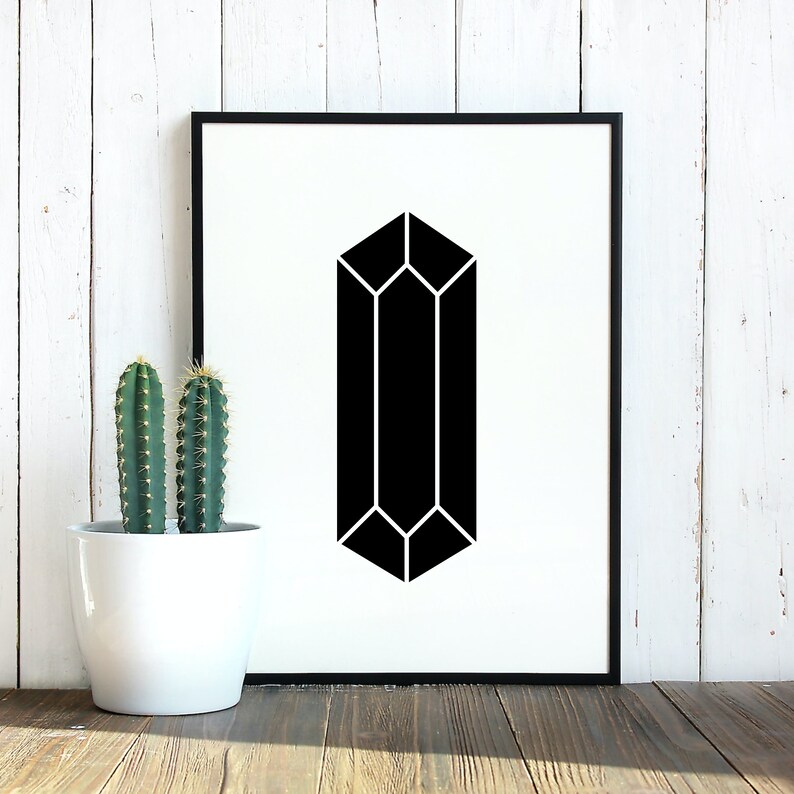 Diamond SVG, Gemstone PNG, Tetragonal Crystal Clipart, Faceted Jewel ...