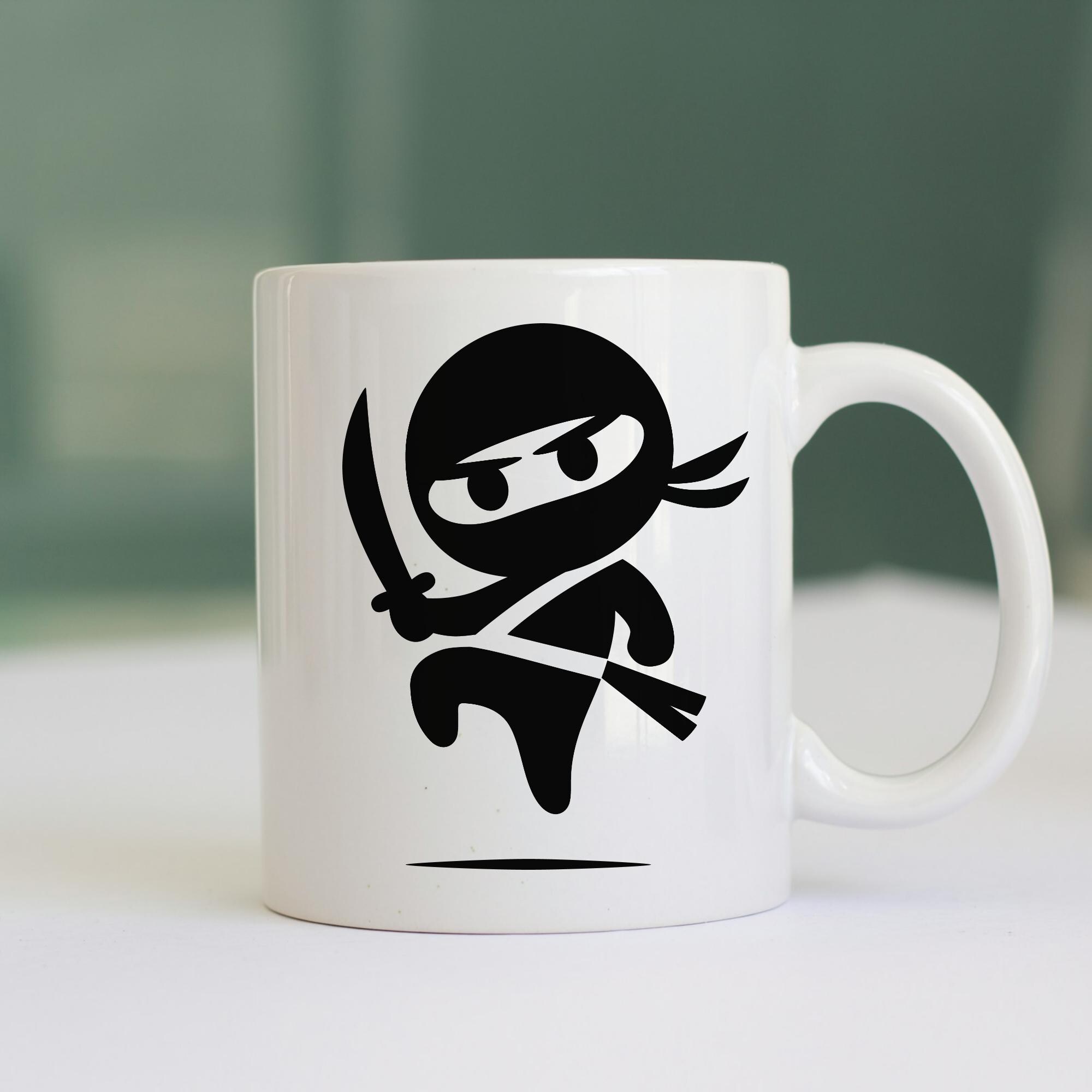 Ninja Cartoon SVG, Stealth Warrior PNG, Martial Arts Clipart, Cute ...