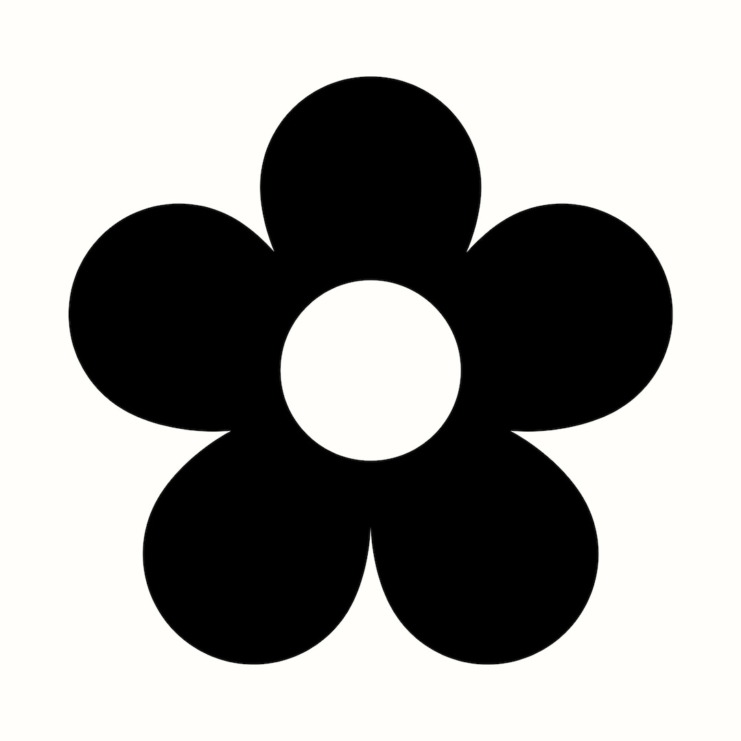 Flower SVG, Simple Daisy Silhouette PNG, Botanical Printable, Garden ...