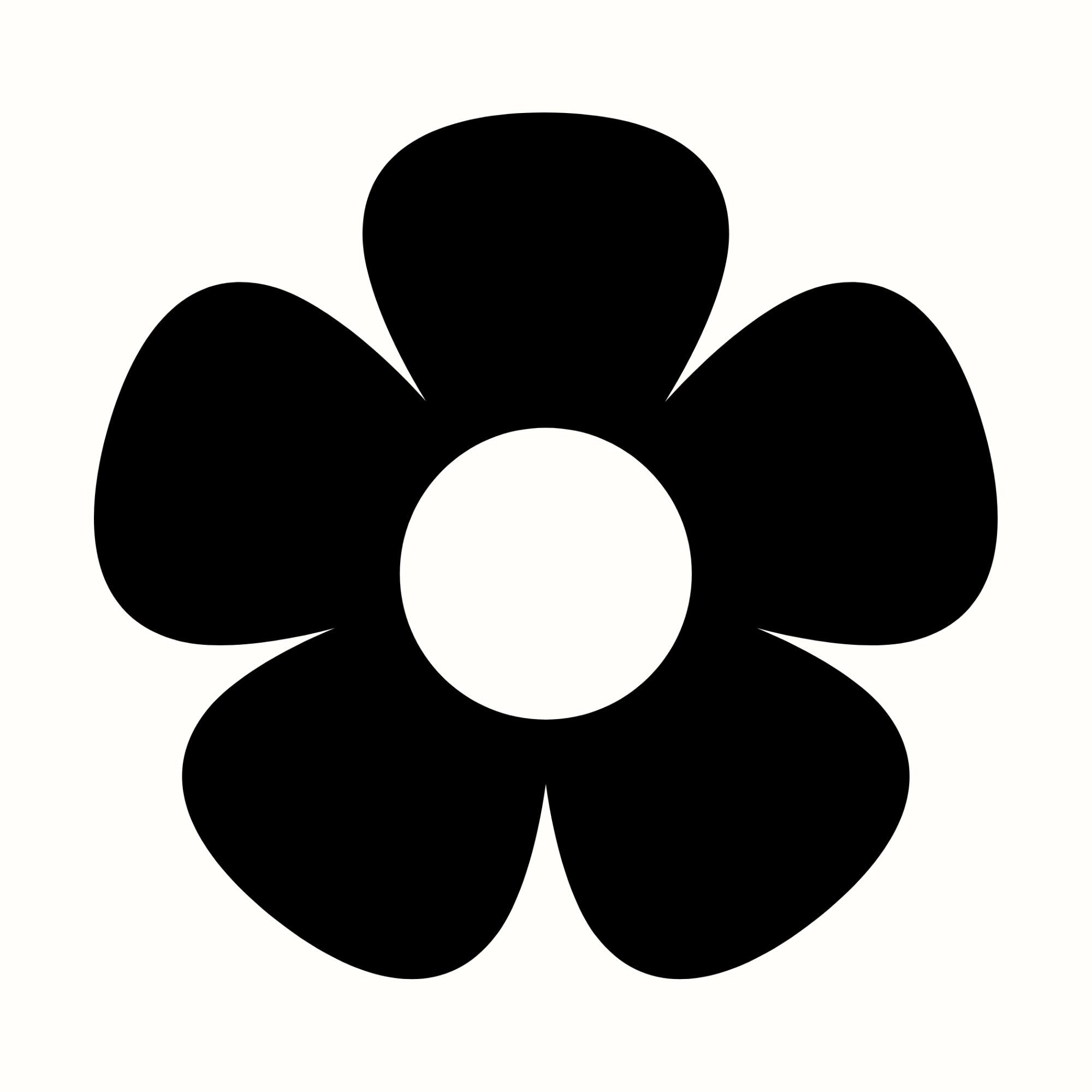 Flower SVG and PNG: Petal Blossom Silhouette for Cricut Projects ...
