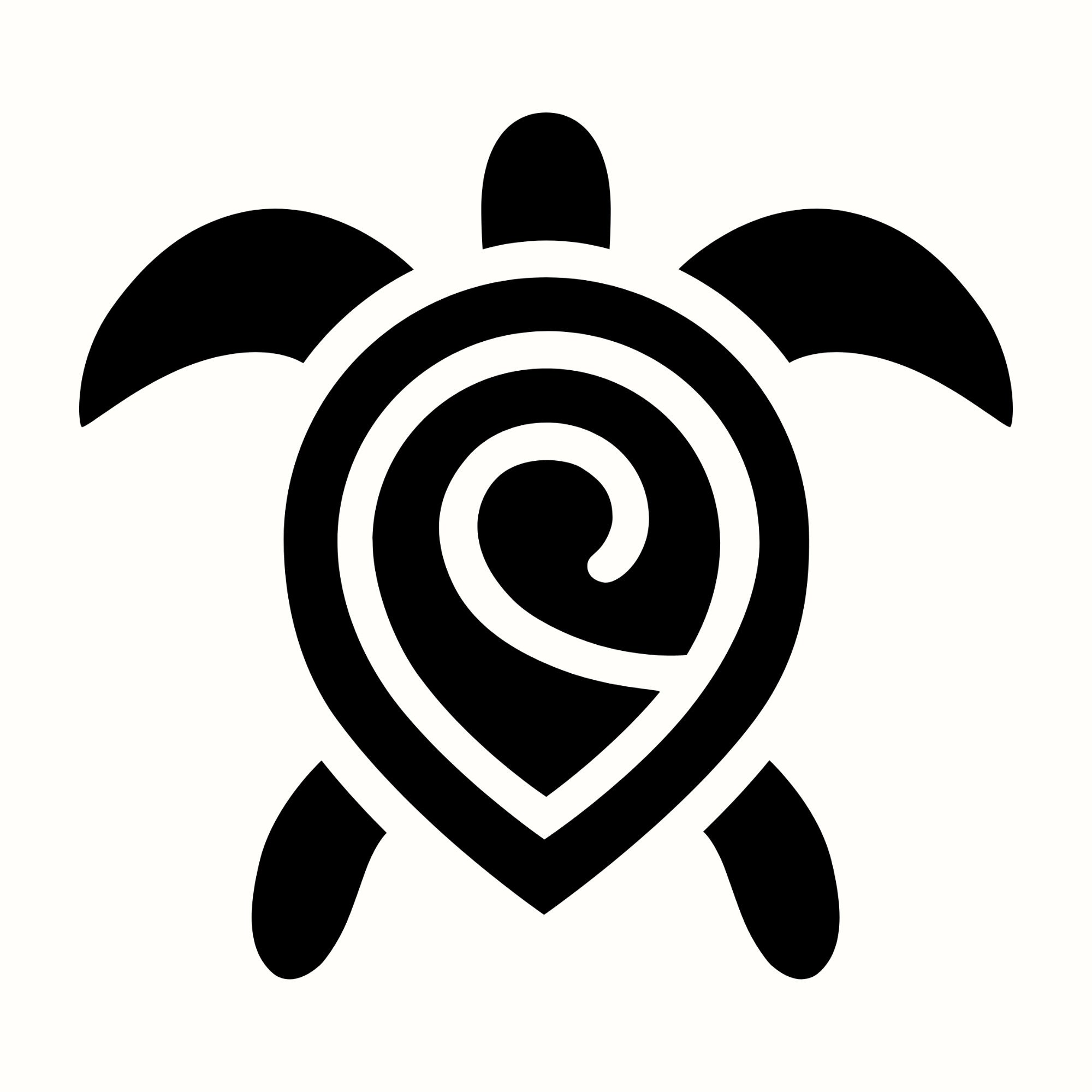 Sea Turtle SVG and PNG Digital File: Tribal Swirl Silhouette for Cricut ...