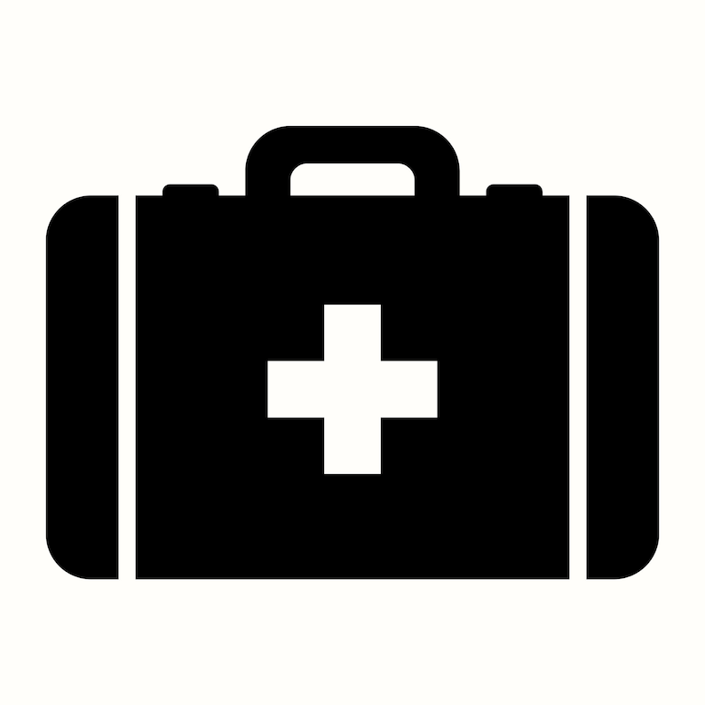 Emergency Kit SVG, First Aid Supplies PNG, Medical Icon Clipart ...