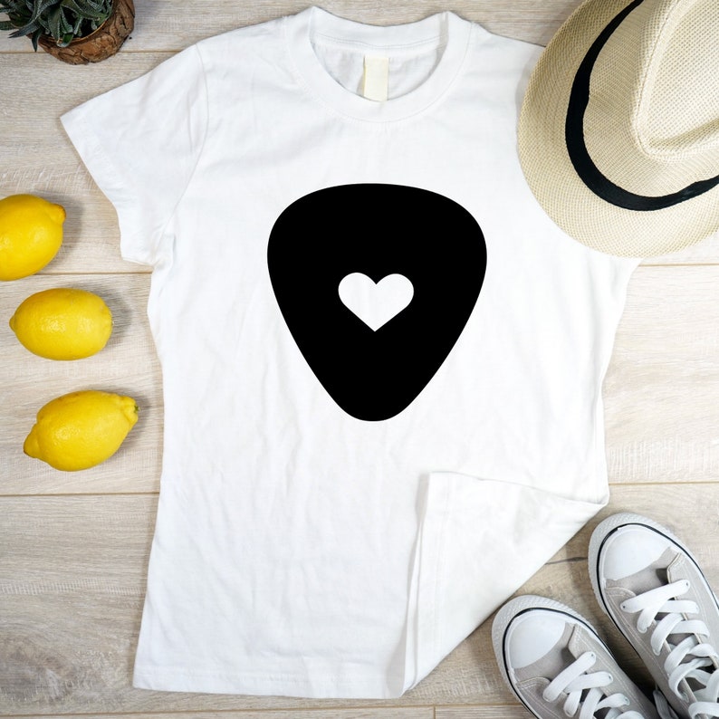 Heart Pick SVG, Guitar Accessory PNG, Music Clipart, Love Symbol Vector ...