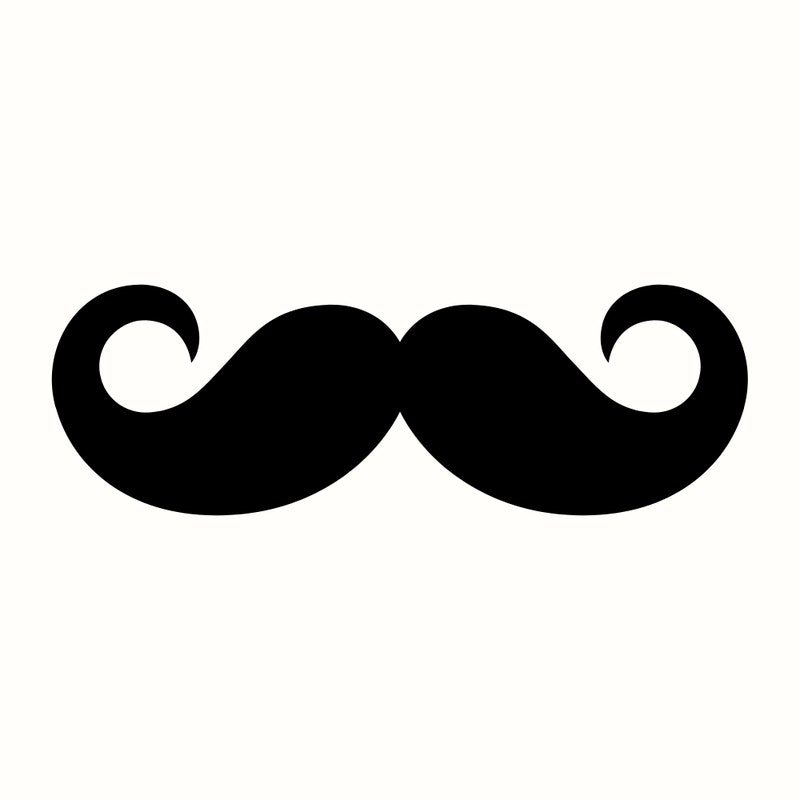Mustache Bathroom - Etsy