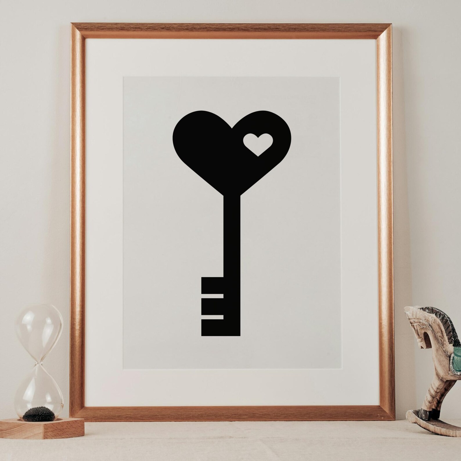 Heart Key SVG and PNG: Love Symbol Silhouette for Cricut Projects ...