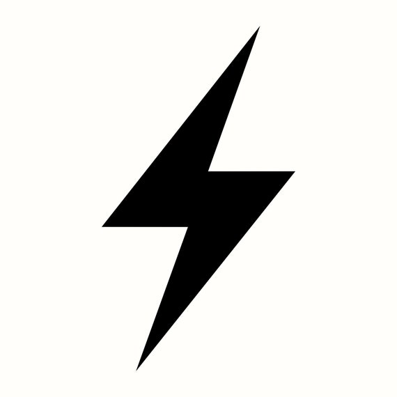 Black Lightning Clipart
