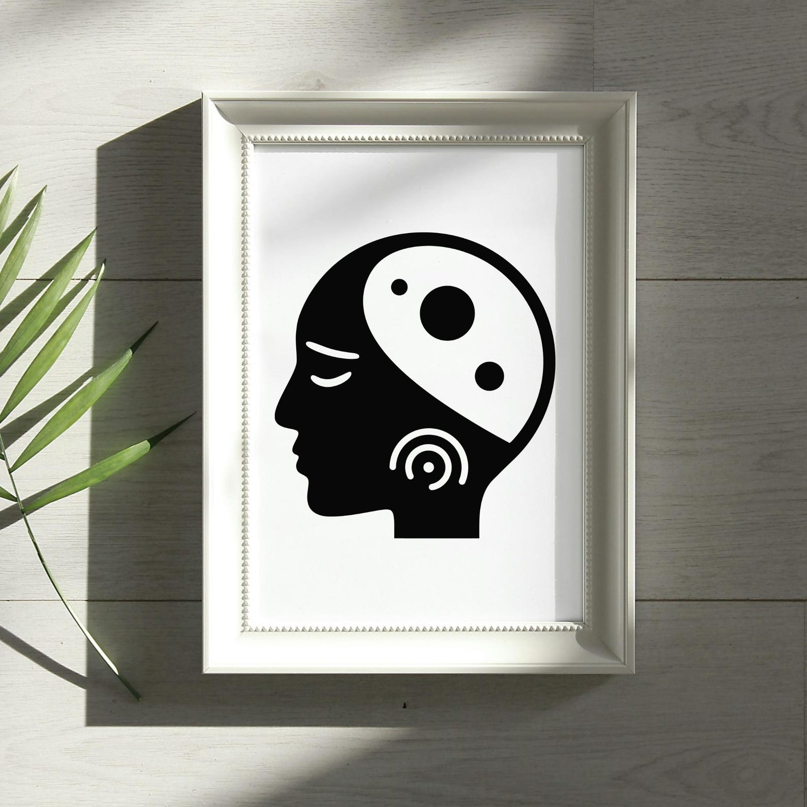 Psychedelic Head SVG and PNG: Third Eye Silhouette for Cricut Projects ...