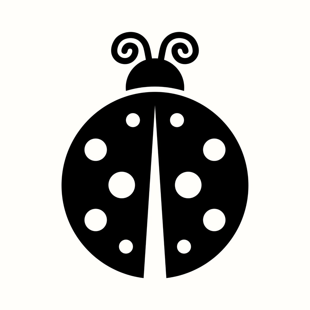 Ladybug SVG, Nature Clipart, Adorable Insect PNG, Cute Bug Silhouette ...