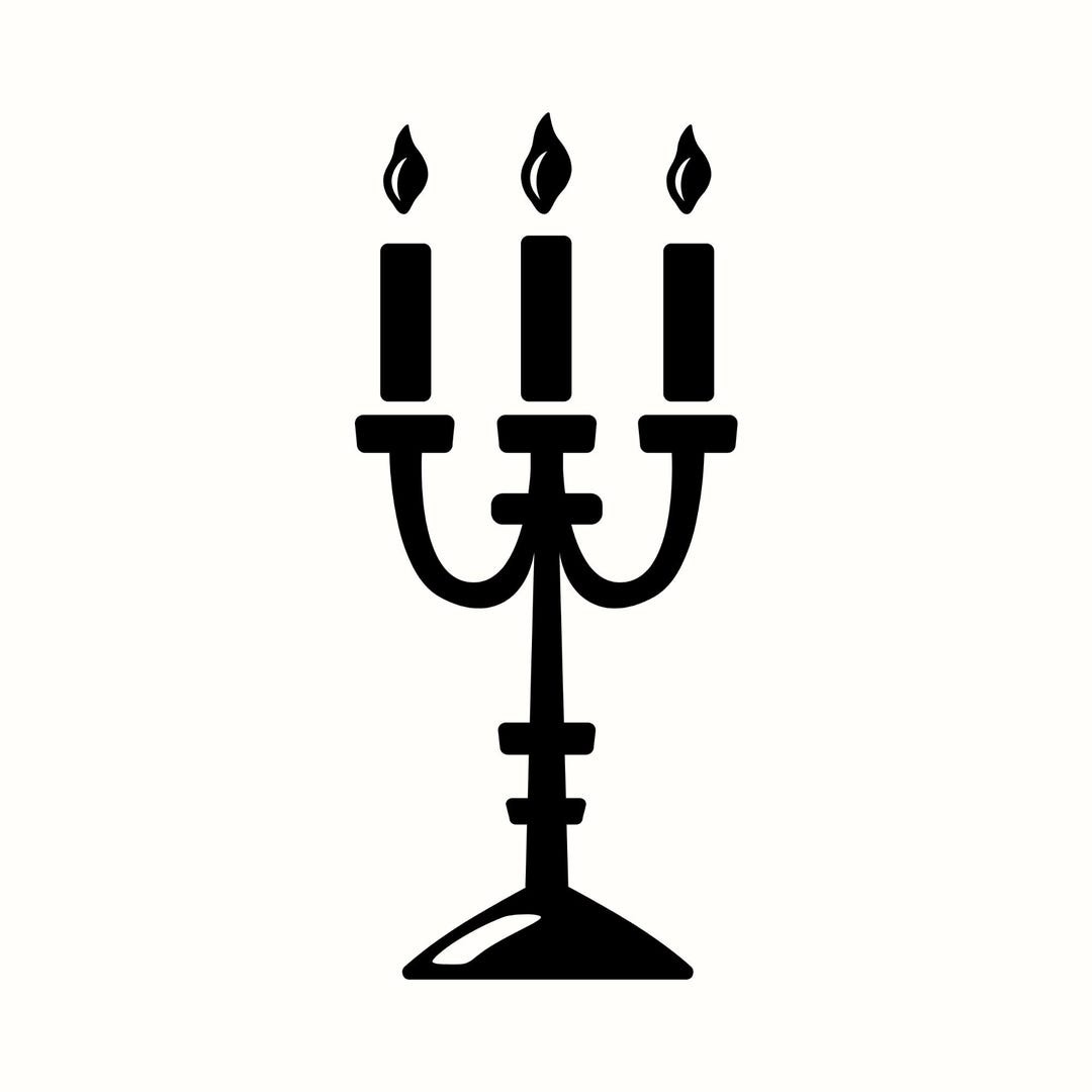 Candlestick SVG, Candelabra PNG, Halloween Clipart, Elegant Candle ...