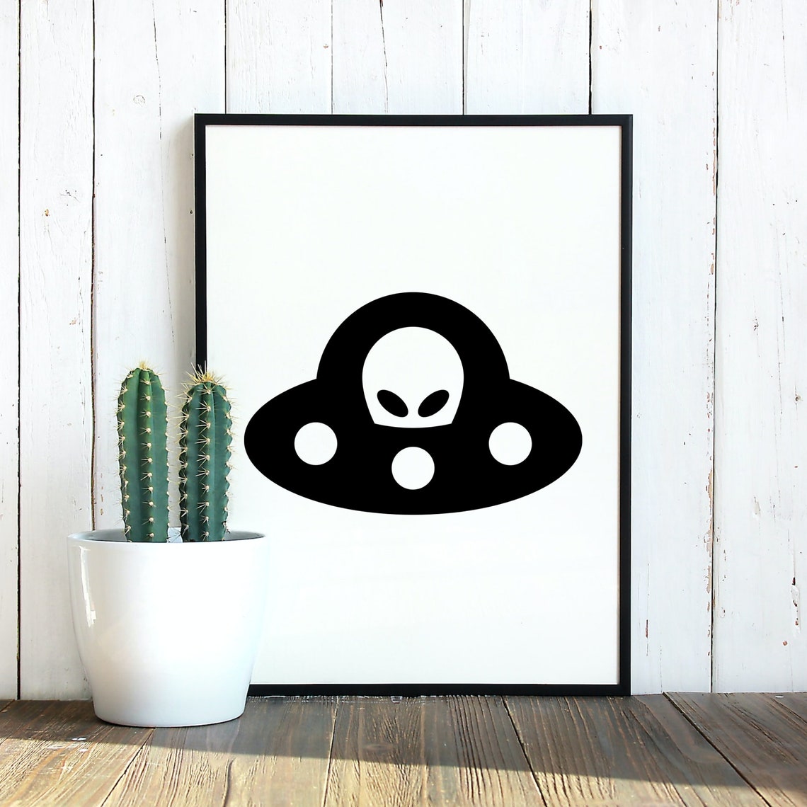 Alien UFO SVG, Spaceship PNG, Sci-fi Clipart, Martian Art Vector ...