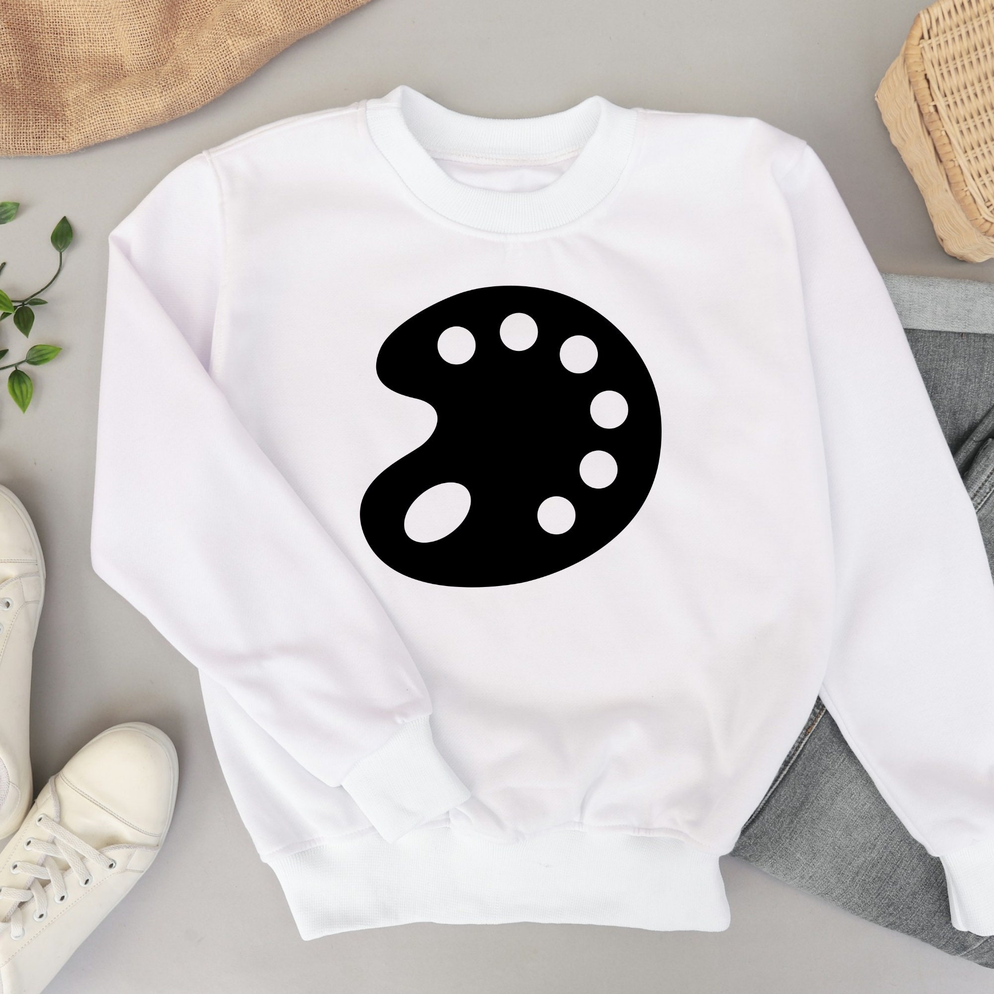 Paint Easel SVG, Artist Palette PNG, Painting Clipart, Art Teacher Gift ...