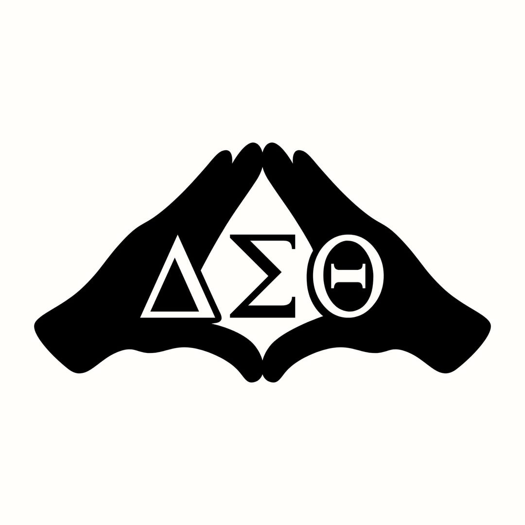 Delta Sigma Theta SVG, Greek Letters Silhouette PNG, Cricut Cut File ...