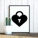 Love Locket SVG, Heart Lock PNG, Keyhole Clipart, Romantic DIY Art ...
