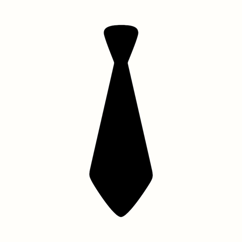 Tie SVG and PNG: Necktie Silhouette for Cricut Projects, Formal Suit ...