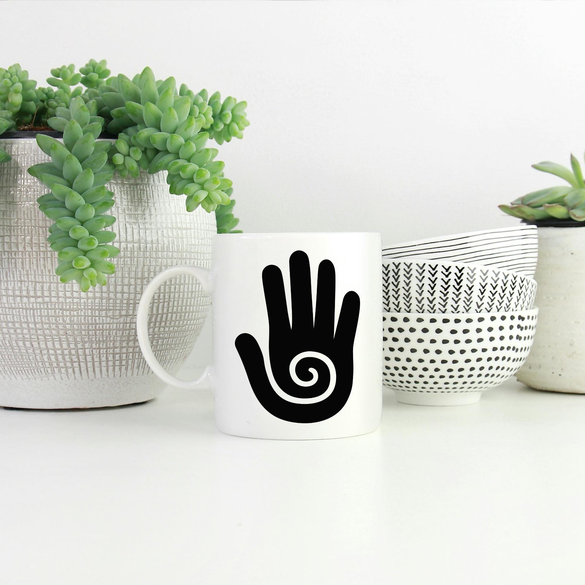 Mystic Hand SVG, Palmistry Swirl PNG, Sacred Tarot Symbol Clipart ...