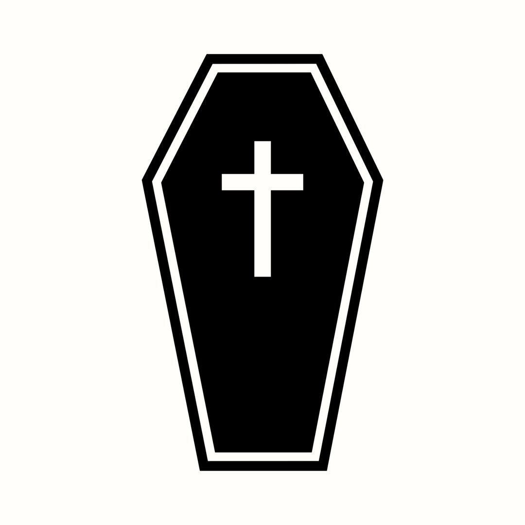 Coffin SVG, Casket Box PNG, Religious Cross Silhouette, Vampire Clip ...