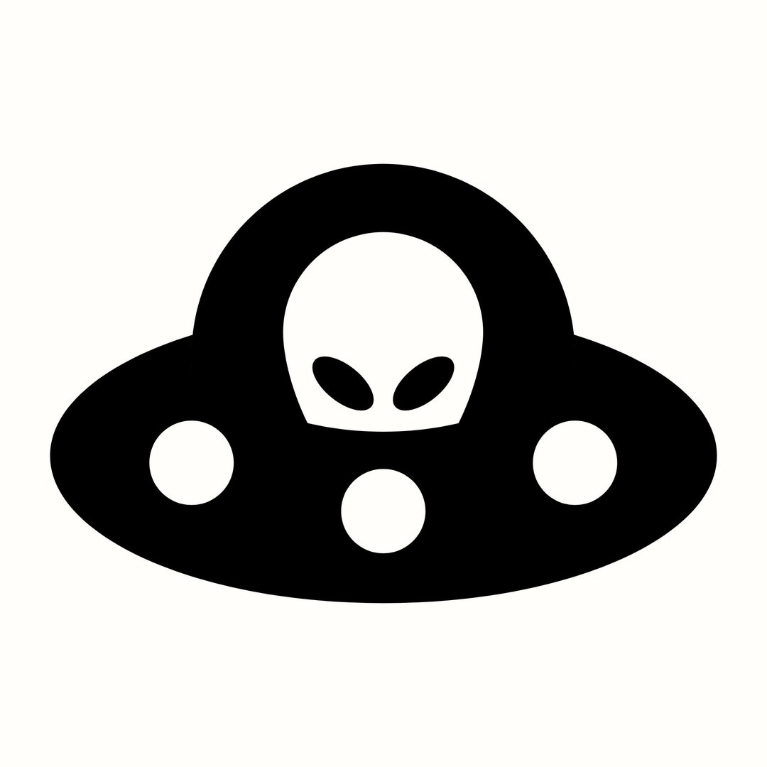 Black Spaceship Svg, Alien Ufo Graphic, Spacecraft Vector, Extra ...