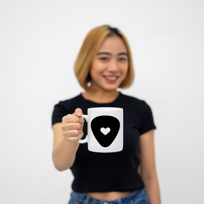 Heart Pick SVG, Guitar Accessory PNG, Music Clipart, Love Symbol Vector ...