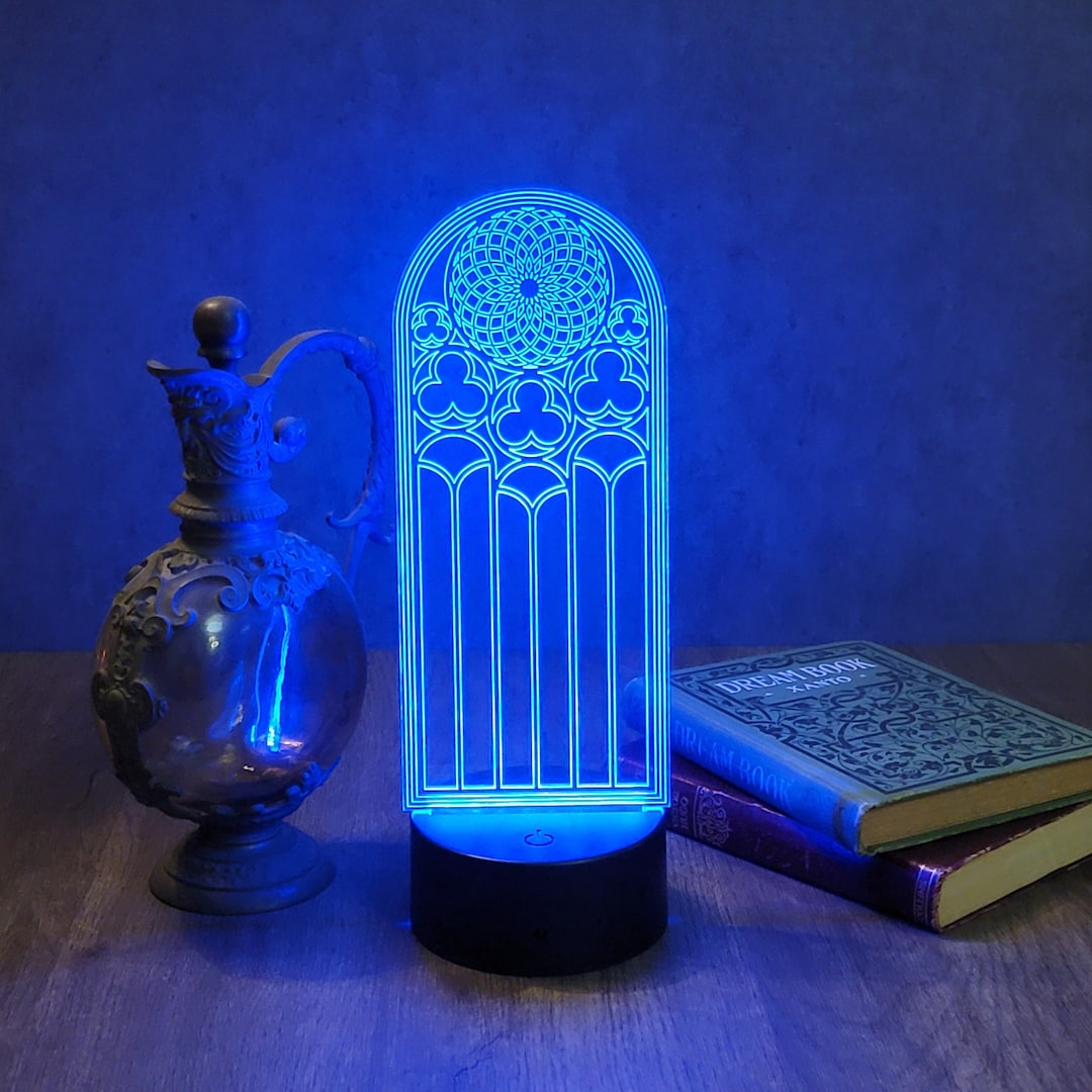 Gothic Cathedral Window Night Light | Church Window | Light up Sign ...