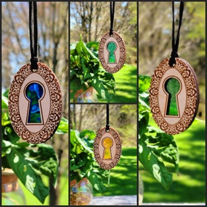 Stained Glass and Wood Window Charm New Home Gift Boho Suncatchers ...
