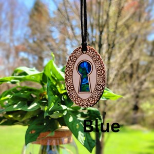 Stained Glass and Wood Window Charm New Home Gift Boho Suncatchers ...