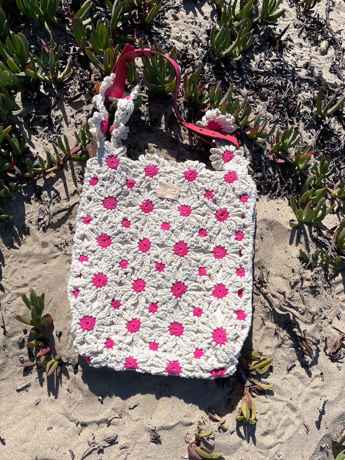 Daisy Crochet Shopper Tote - Etsy