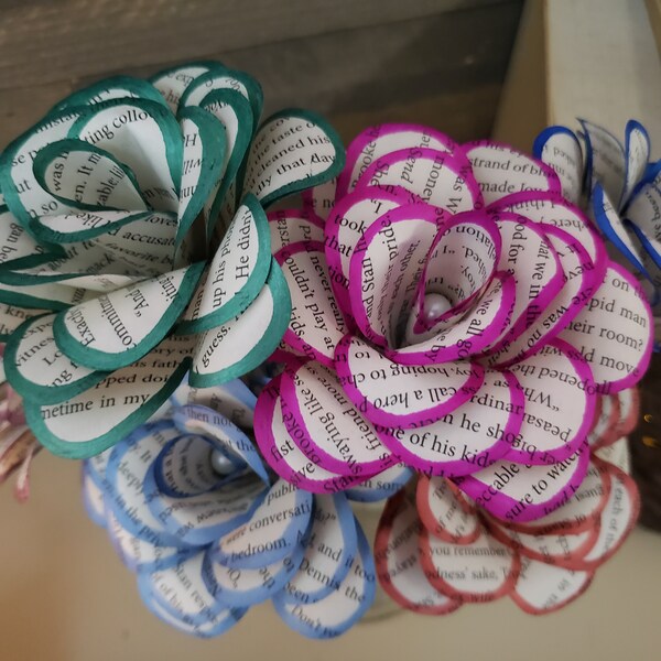 Pearl Paper Flowers - Etsy