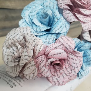 Bookpage Paper Roses Made With Your Favorite Book Bouquet of 6 Bookpage ...