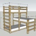 Spilt Level Triple Bunk Plans and Instructions - Etsy