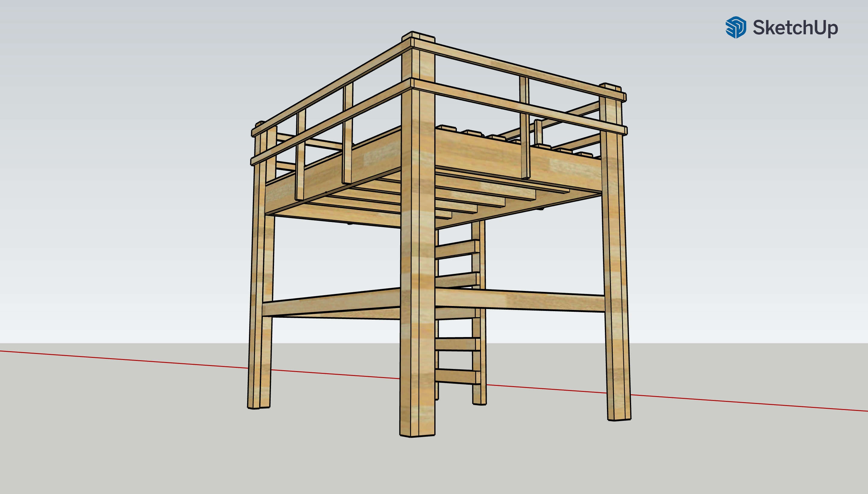 Double Loft Bed Plans & Instructions (easy) - Etsy