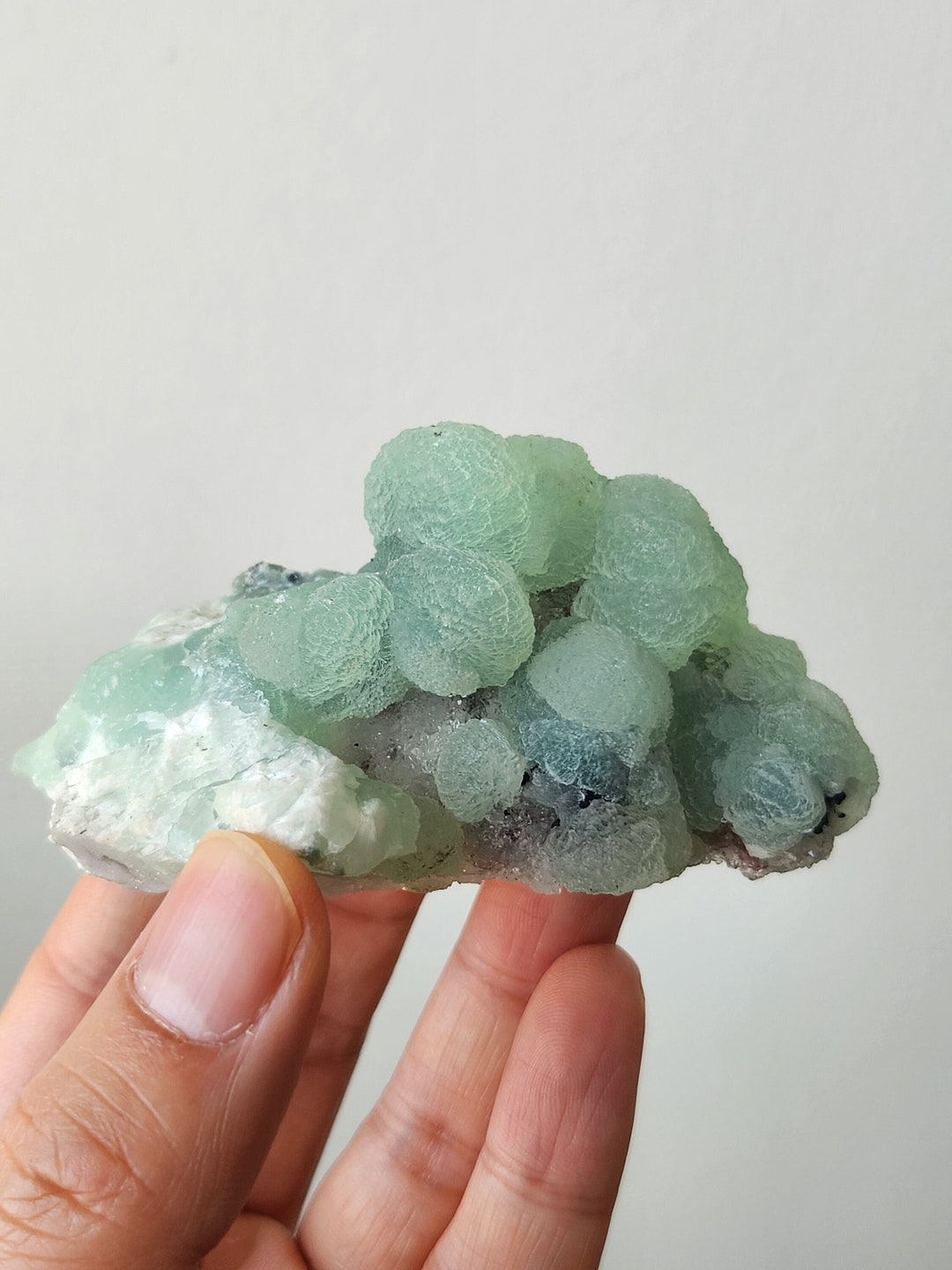 Pastel Green Botryoidal Prehnite Specimen From Sichuan - Etsy UK