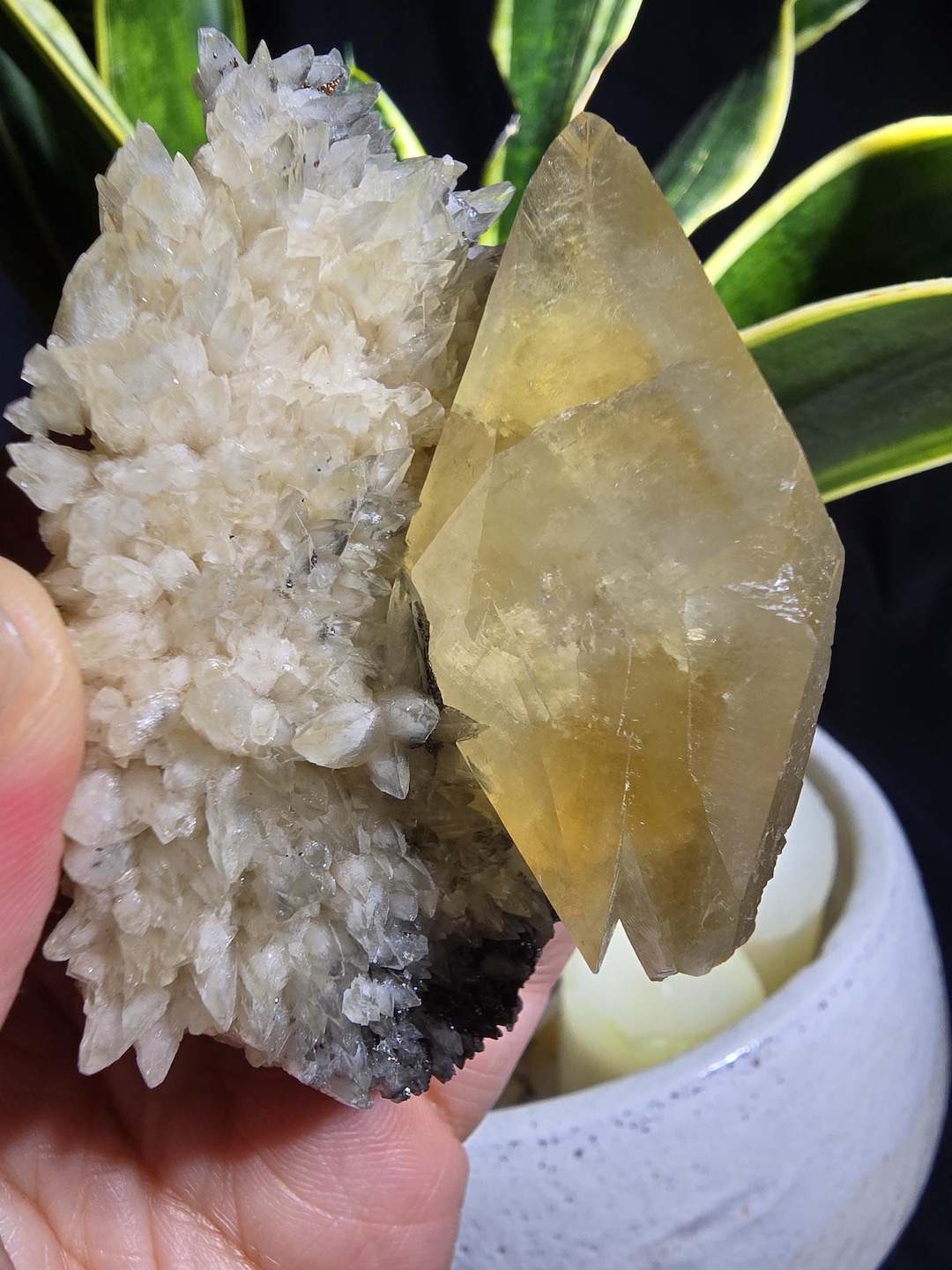 Golden Scalenohedral Calcite W/iridescent Chalcopyrite - From Anhui - Etsy