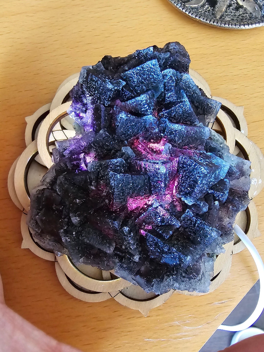Large Hydrothermally Etched Blue Phantom Fluorite Specimen - From Yindu ...