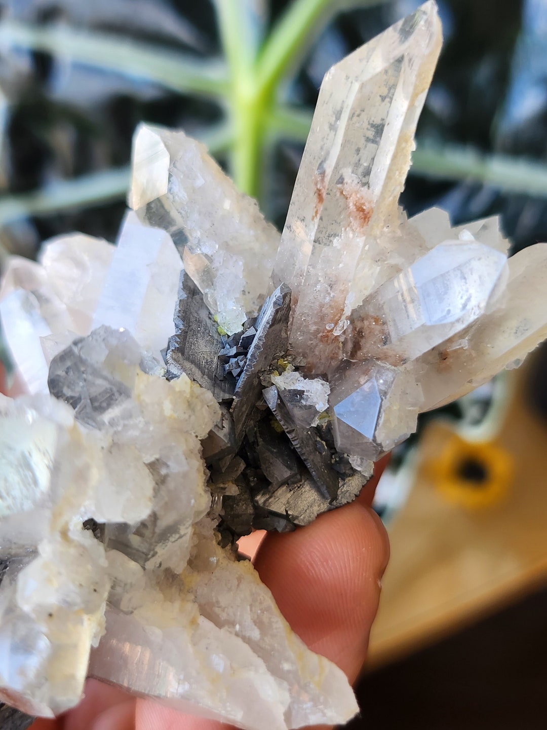 Aesthetic Quartz and Ferberite Clusters Coated in Fluorite and Siderite ...