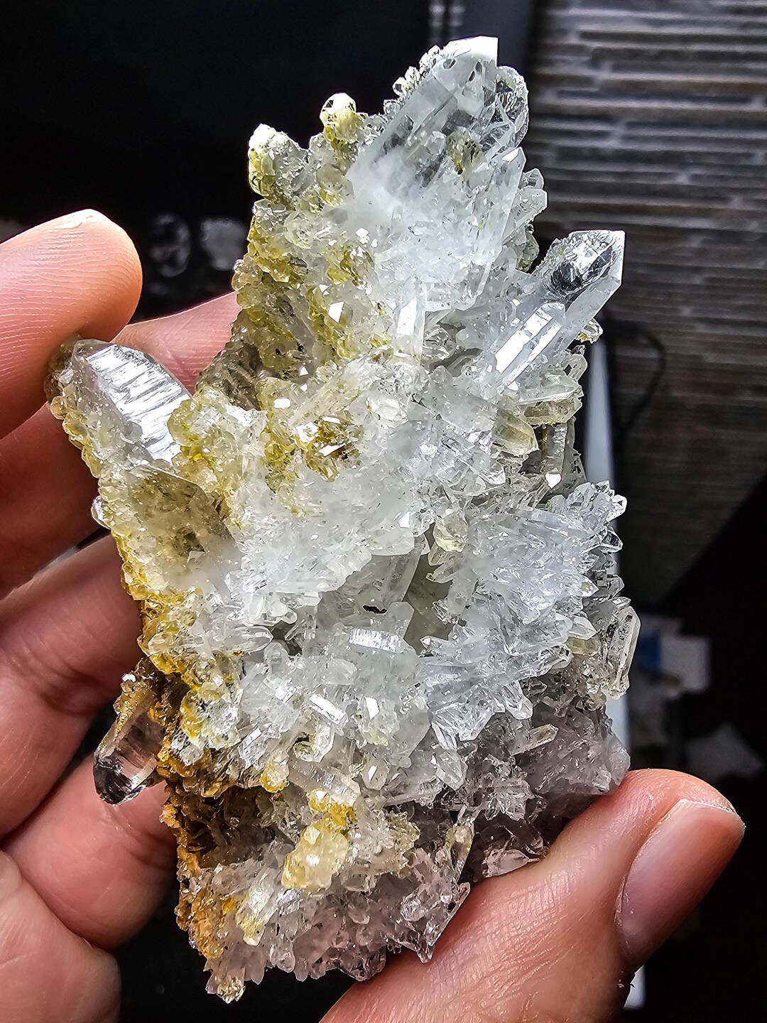 Rare Apophyllite on Quartz Cluster - From Hubei - Etsy